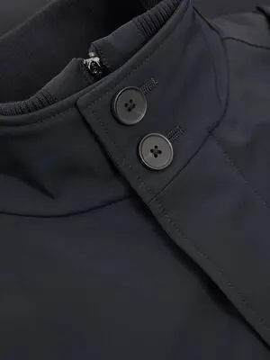 REISS Hybrid Removable-gilet Overcoat - Navy