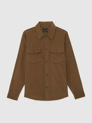 REISS Corduroy Twin-pocket Overshirt
