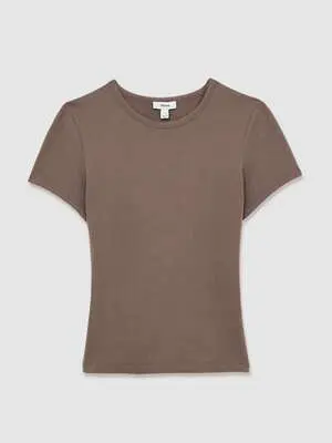 REISS Stretch-cotton Crew-neck T-shirt