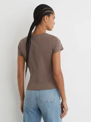 REISS Stretch-cotton Crew-neck T-shirt