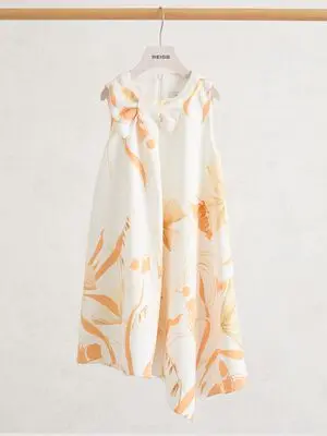 REISS 9-13 Yrs Floral-print Drape Shift Dress - Multi