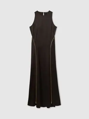 REISS Zipped Maxi Dress