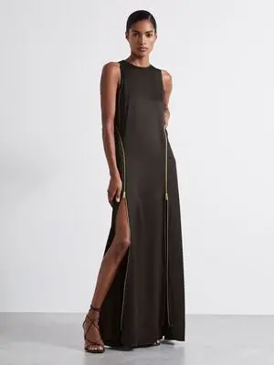 REISS Zipped Maxi Dress