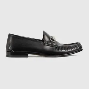 Gucci Jordaan Loafer With Horsebit Detail - Black