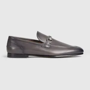 Gucci Jordaan Loafer With Horsebit Detail - Grey
