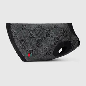 Gucci Gg Wool Jacquard Pet Jumper - Black