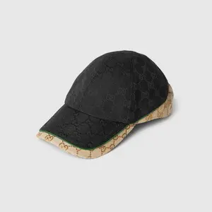 Gucci Gg Ripstop Baseba Hat, Size - Black
