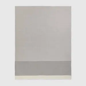 Gucci Double G Silk Wool Shawl - Grey