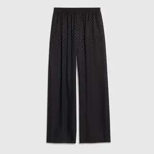 Gucci Pinstripe Wool Trousers - Black