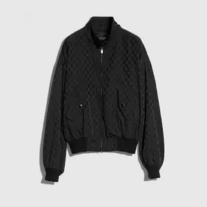 Gucci Gg Linen Blend Canvas Jacket - Black