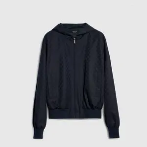 Gucci Gg Linen Blend Canvas Jacket, Size - Blue