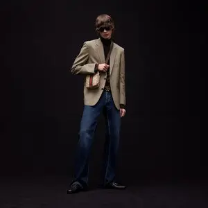 Gucci Double-breasted Wool Jacket - Beige