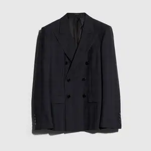 Gucci Double-breasted Wool Jacket - Blue