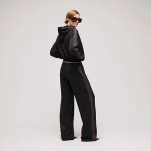 Gucci Gg Jacquard Zip Jacket - Black