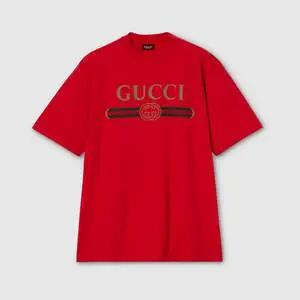 Gucci Cotton Jersey T-shirt With Print - Red