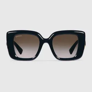 Gucci Rectangular-frame Sunglasses - Black