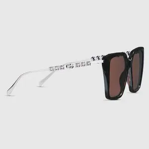 Gucci Rectangular-frame Sunglasses - Brown