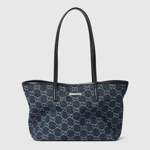 Gucci Diana Small Embroidered Tote Bag - Blue