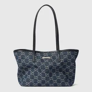 Gucci Diana Small Embroidered Tote Bag - Blue