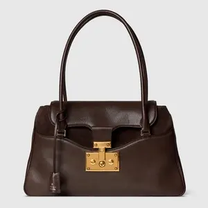 Gucci Diana Small Embroidered Tote Bag - Brown