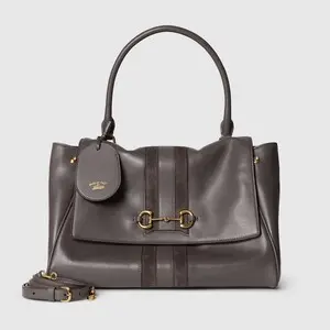 Gucci Horsebit 1955 Medium Shoulder Bag Grey