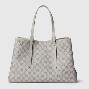 Gucci Diana Small Embroidered Tote Bag - Grey
