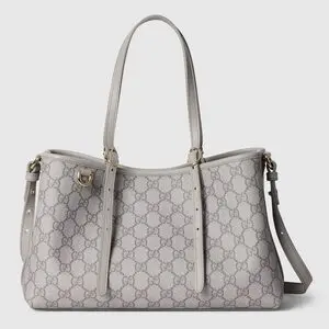 Gucci Diana Small Embroidered Tote Bag - Grey
