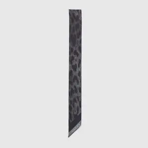 Gucci Printed Silk Twill Ribbon - Black