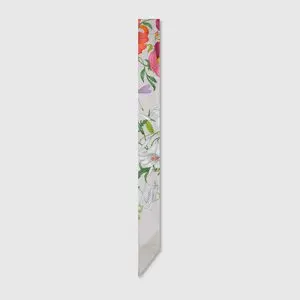 Gucci Printed Silk Twill Ribbon - Grey