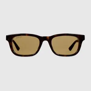 Gucci Rectangular Frame Sunglasses - Brown
