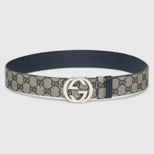 Gucci Silver Tone Belts For Men