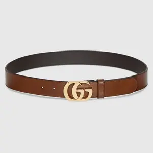Gucci Belt With Interlocking G Buckle - Brown