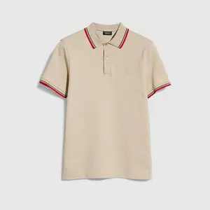 Gucci Gg Stretch Cotton Polo - Beige