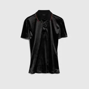 Gucci Gg Stretch Cotton Polo, Size - Black