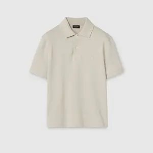 Gucci Gg Stretch Cotton Polo - Grey