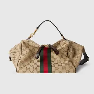 Gucci Gg Emblem Small Crossbody Bag - Beige