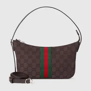 Gucci Gg Emblem Small Crossbody Bag - Brown