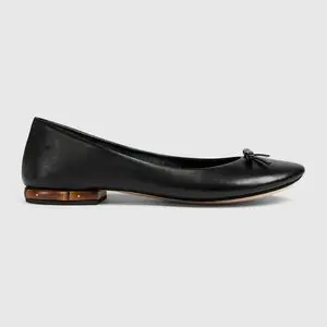 Gucci Horsebit Ballet Flat, Uk - Black