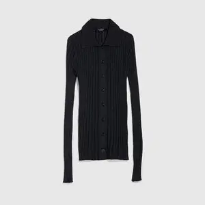 Gucci Fine Wool Gg Crytal Cardigan, Ize Black