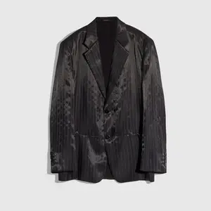 Gucci Check Cotton Tweed Jacket - Black