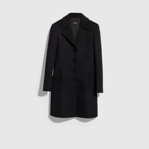 Gucci Reversible Gg Silk Wool Blend Coat - Black