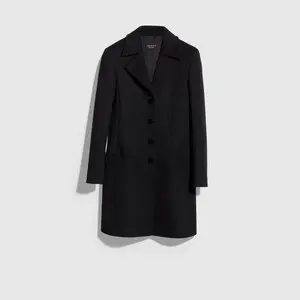 Gucci Reversible Gg Silk Wool Blend Coat - Black