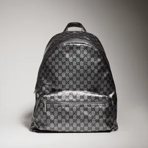 Gucci Gg Supreme Backpack - Silver