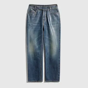 Gucci Flared Cotton Denim Trousers - Blue