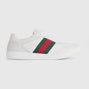 Gucci Ace Sneaker With Web Detail - White