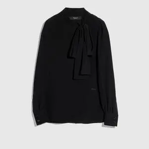 Gucci Gg Crêpe Silk Shirt - Black