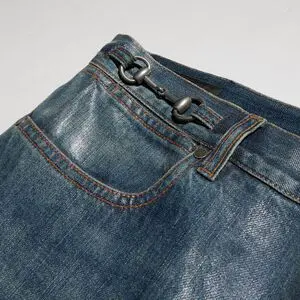 Gucci Slim Fit Cotton Denim Trousers - Blue