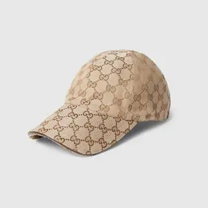 Gucci Gg Cotton Denim Baseball Cap - Beige