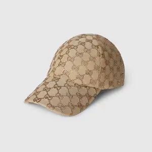 Gucci Gg Cotton Denim Baseball Cap - Beige