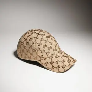 Gucci Gg Cotton Denim Baseball Cap - Beige